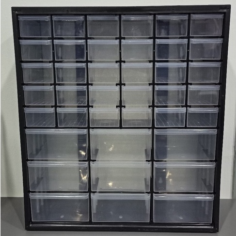 39 Drawers Parts Storage Cabinets Multi Uses Stackable Plastic Storage ...