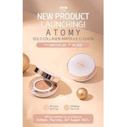 Atomy Gold Collagen Ampoule Cushion 艾多美胶原蛋白气垫 1+2refill | Shopee Singapore