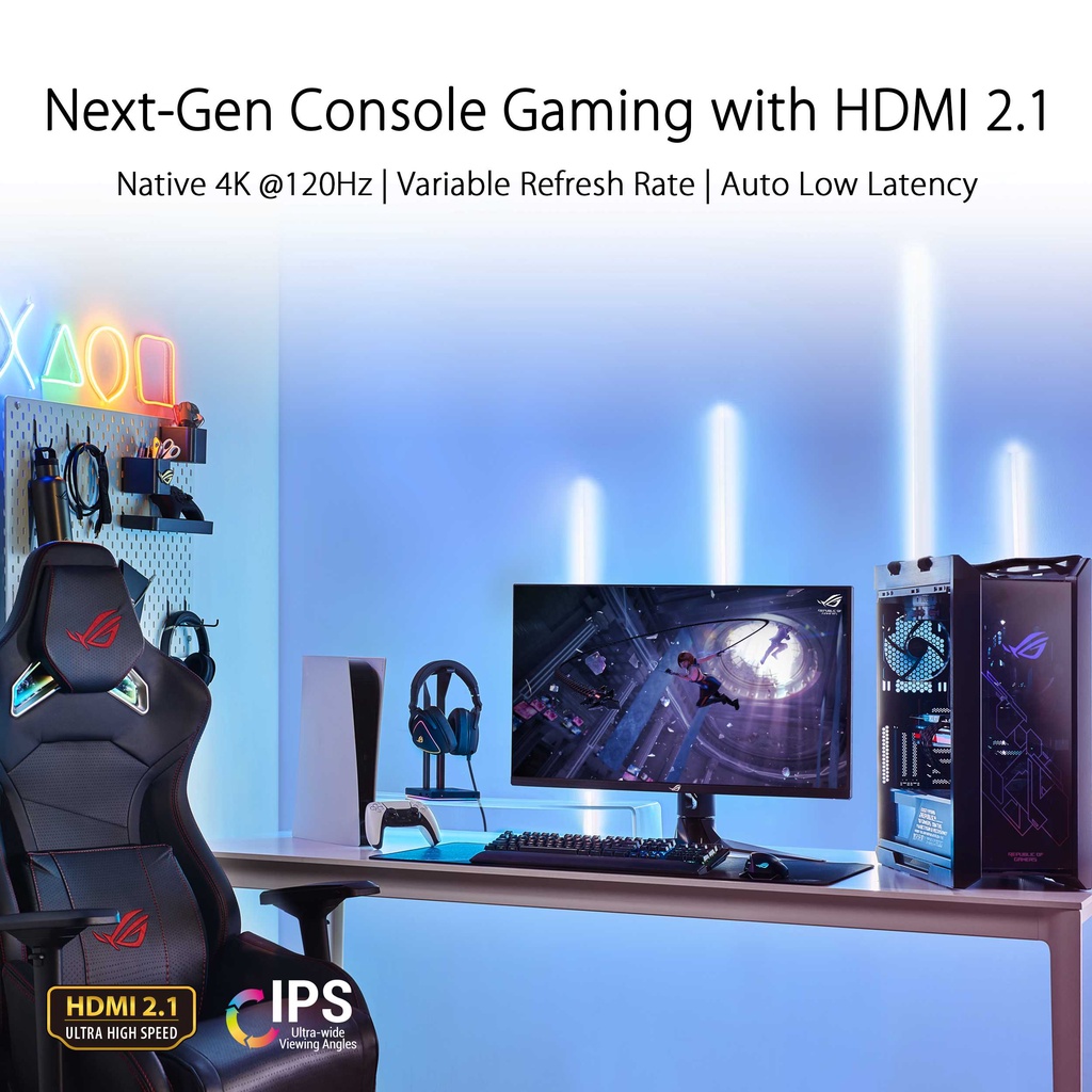 ASUS ROG Swift PG32UQ, 32 inch 4K HDR 144Hz DSC HDMI 2.1 Gaming Monitor ...