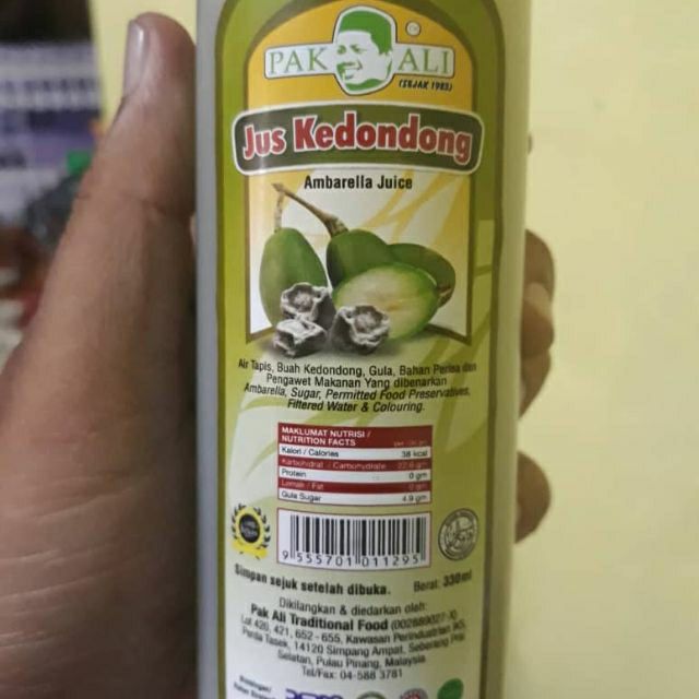 Kedondong Juice - Amra Orange Honey Pak Ali | Shopee Singapore