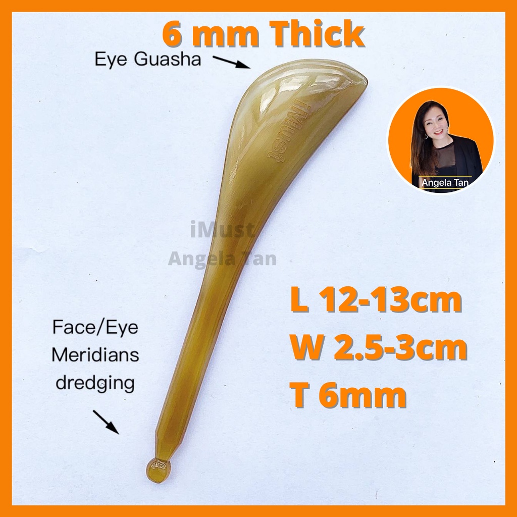 iMust 100% Ox Horn Face Gua sha Board Tanduk Kerbau Urut Gua Sha Face ...