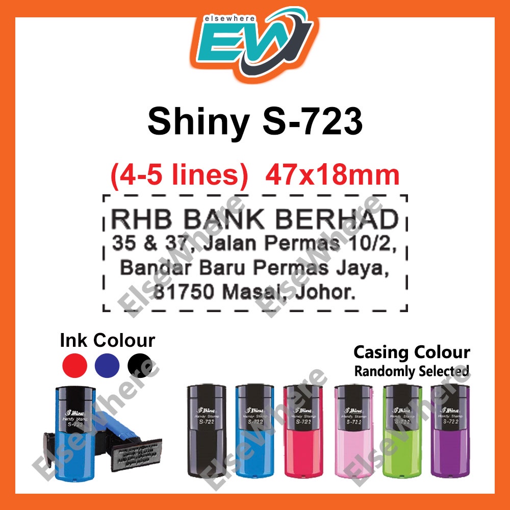 Stamp Chop Shiny Handy S722 / S723 / S724 / Pocket Stamp / Nurse Stamp ...