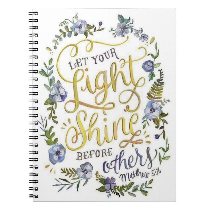 Christian Bible Verses A5 Single Line Notebook | Dairy Journal | Gift ...