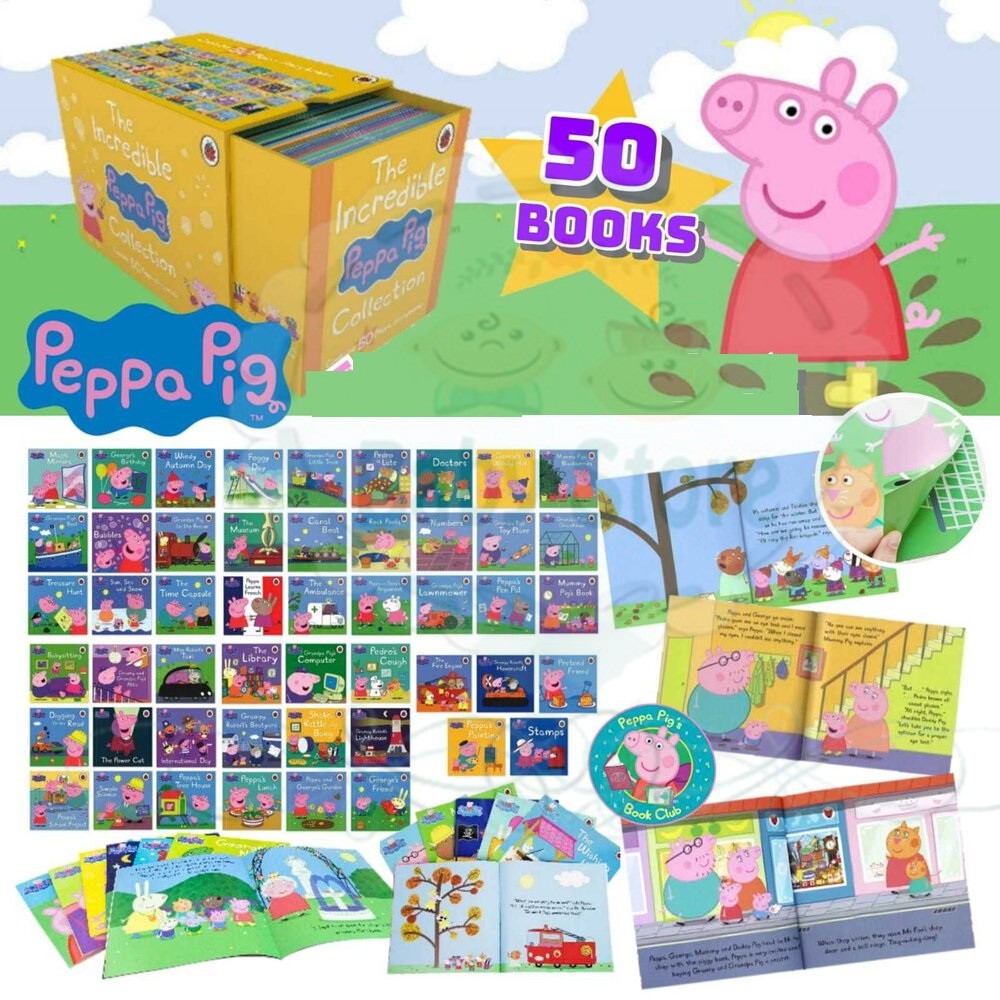 Peppa Pig The Incredible Collection (50 Books set) | Shopee Singapore