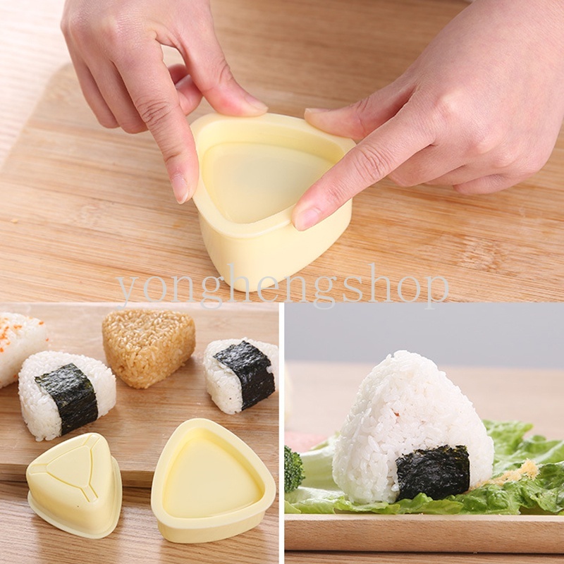 Creative Triangle Flower Shaped Onigiri Rice Ball Bento Mold DIY Sushi ...