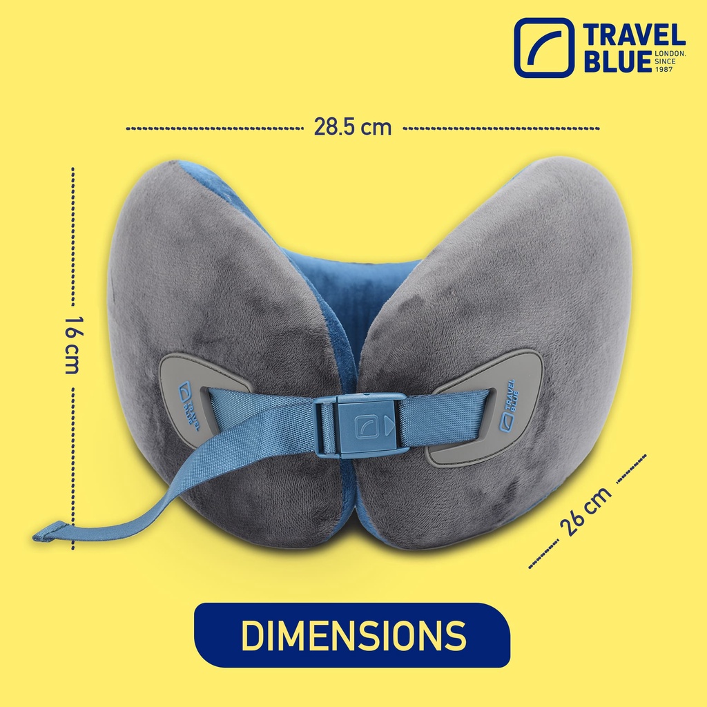 Travel Blue Infinity Pillow - High Quality High Density Memory Foam ...