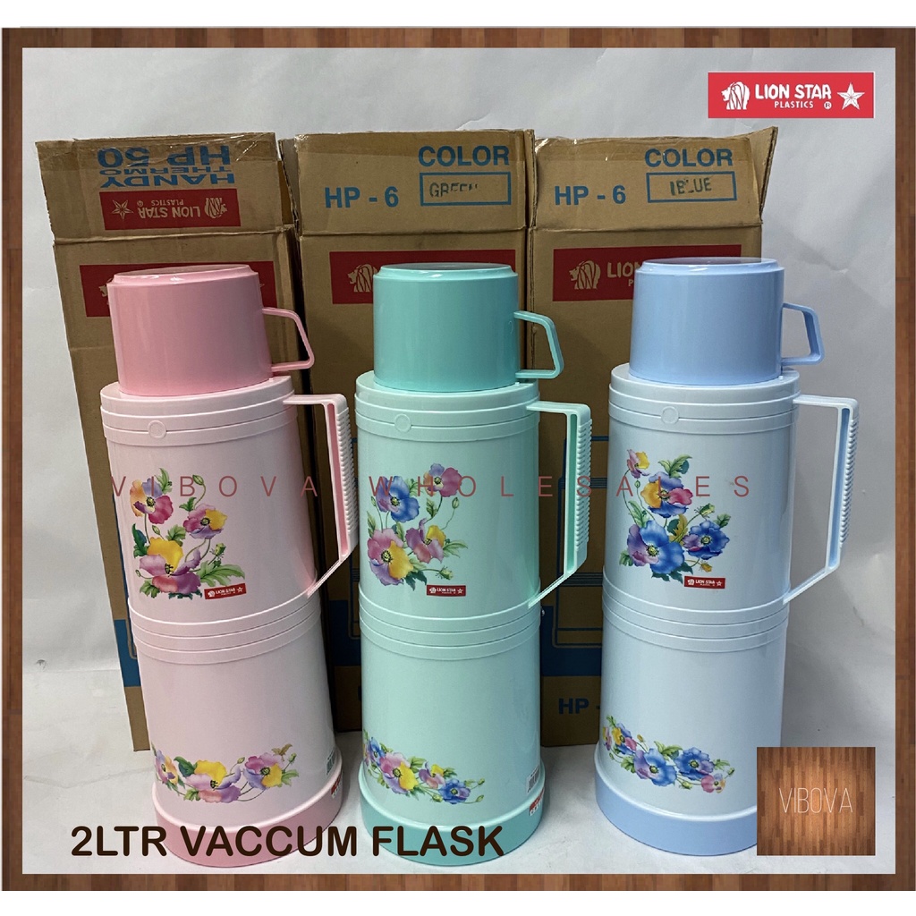 LION STAR HP-6 Vacuum Flask HP 50 (2 Litre) / Thermol Jug /Air Panas ...