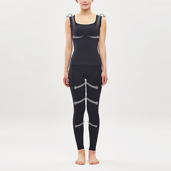 BODYLOGIC Posture Correct Tank top + Reformer Tights(leggings) | Shopee ...