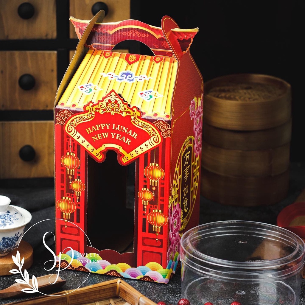 Manchu - box packaging box jar jar dry cake Chinese New Year CNY ...