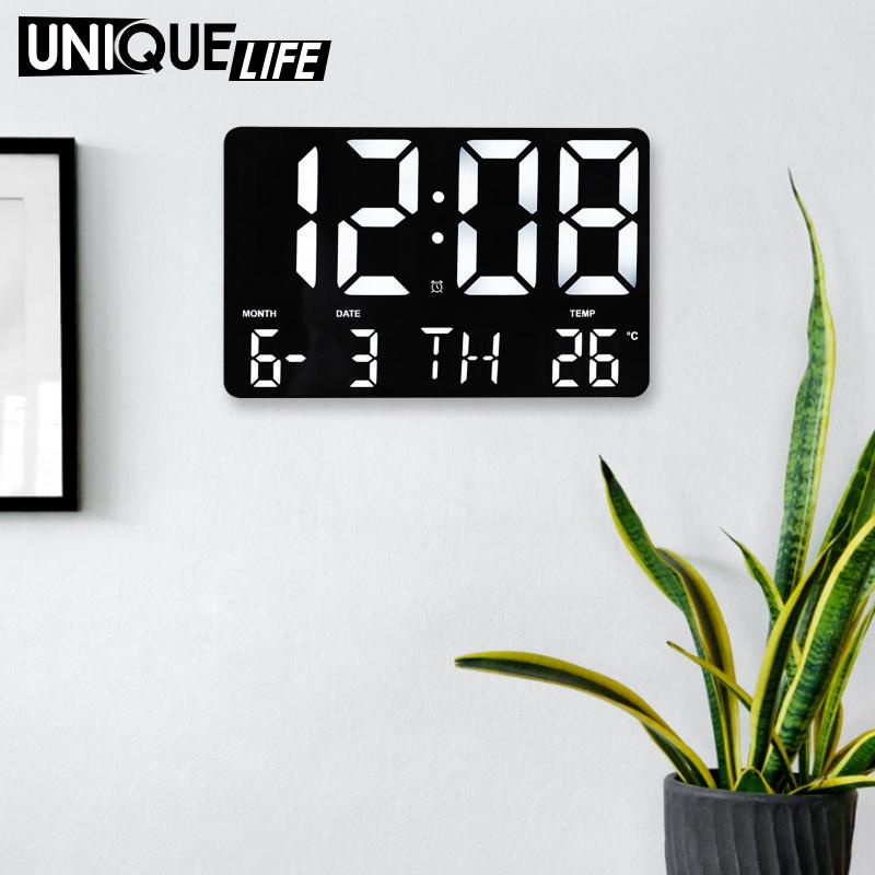 [yoyoyo1] 10" Digital LED Wall Clock Wall Mountable Temp with Control ...