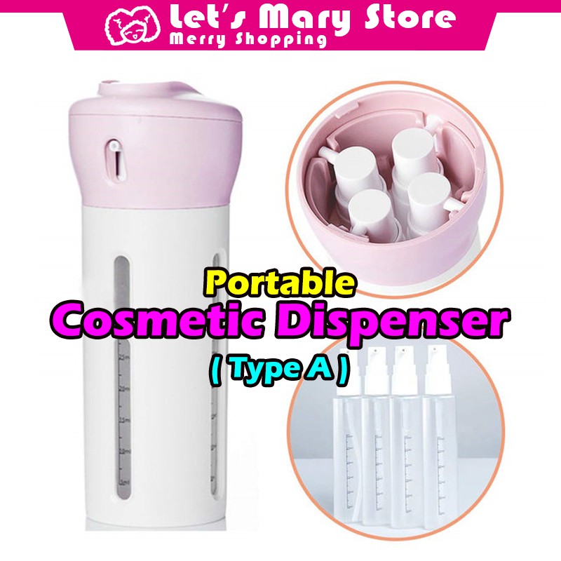 Portable Cosmetic Dispenser ( Type A ) ★ 4-in-1 Lotion Shampoo Gel ...