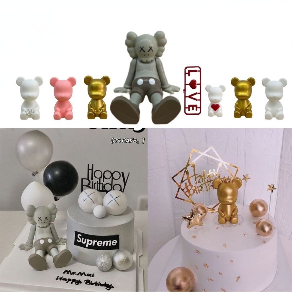 KAWS Cake Decoration Violent bear Cake Topper Cake Decorations bear ...