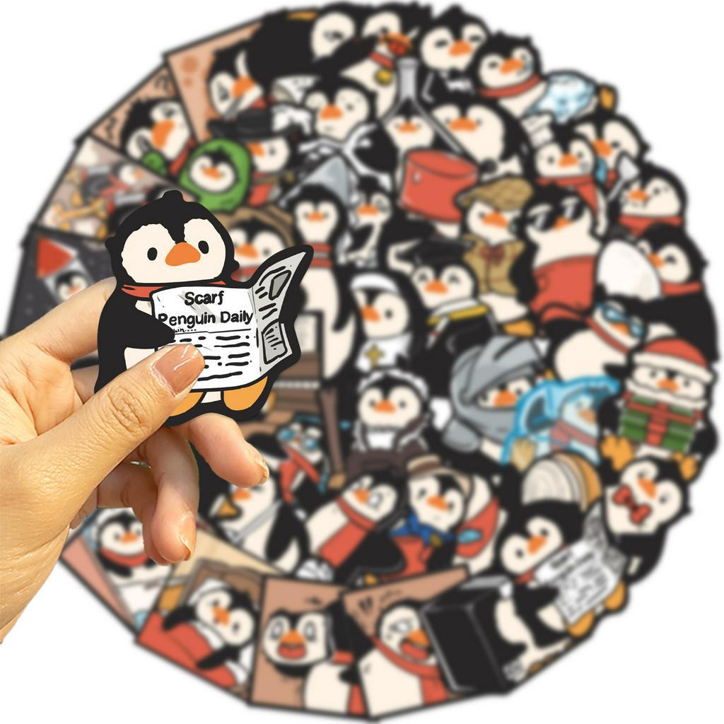 50Pcs Non infringing Funny Penguin Graffiti Sticker Suitable for Phone ...