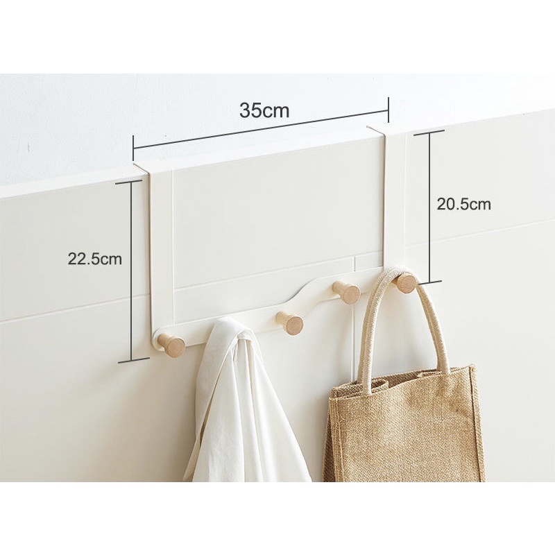 [SG Stock] Multi-purpose Back Door Hanger for Bags Clothes without ...