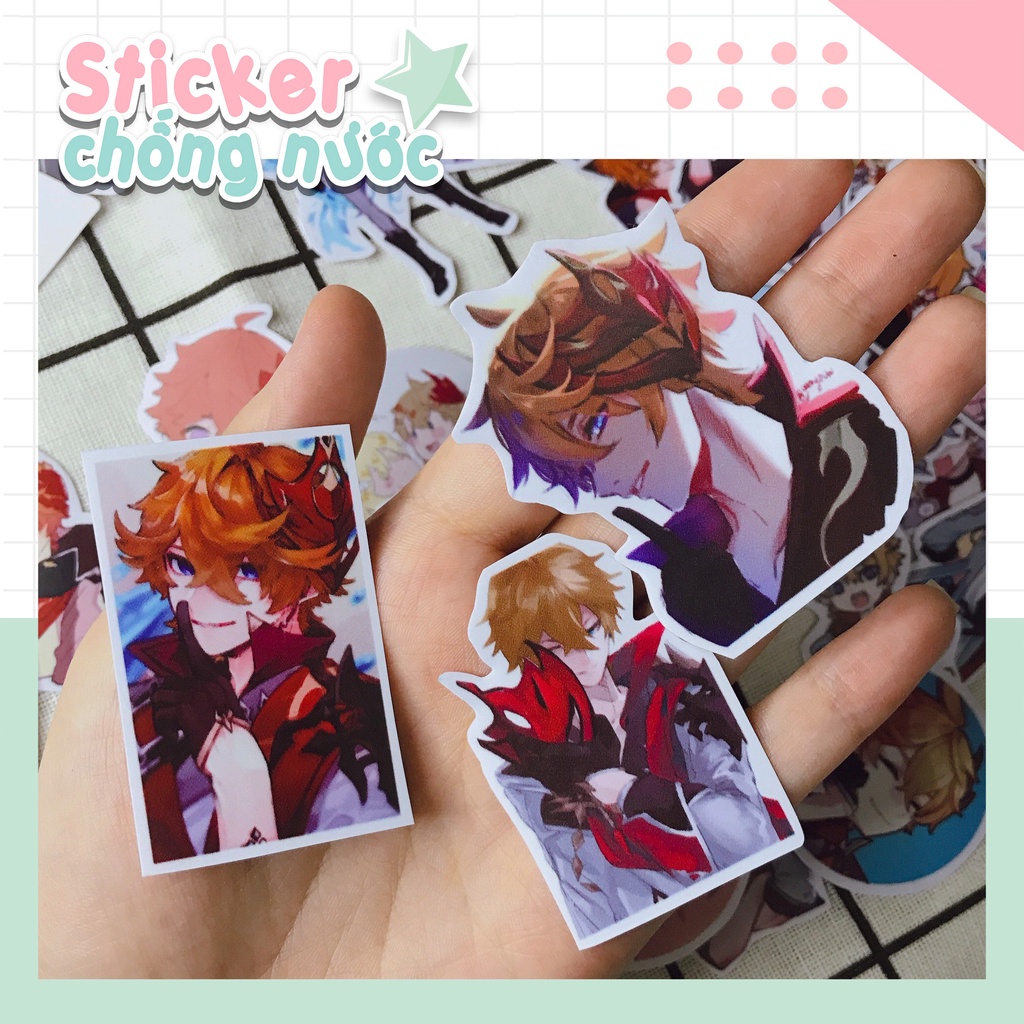Childe Genshin Impact sticker set of 35 images - waterproof sun ...