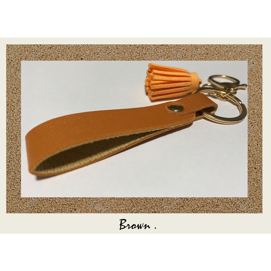 PERSONALISED LEATHER STRAP KEYCHAIN customised with name SERIES 1 ...