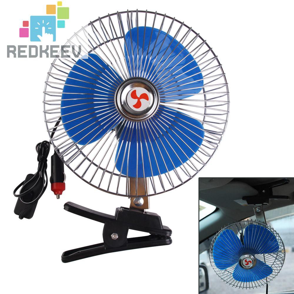 12V 8 Inch Portable Vehicle Auto Car Fan Oscillating Car Auto Cooling ...