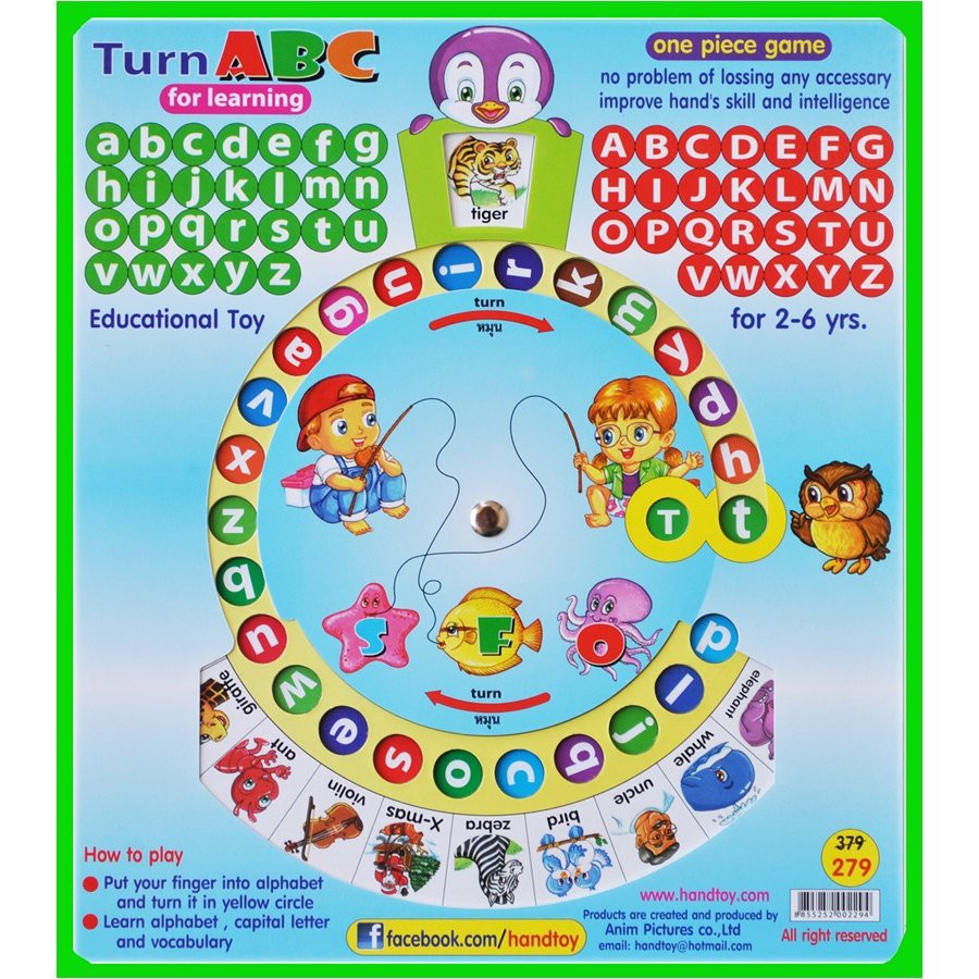 Handtoy -Rotating A Language Teaching(Turn ABC for learning) | Shopee ...