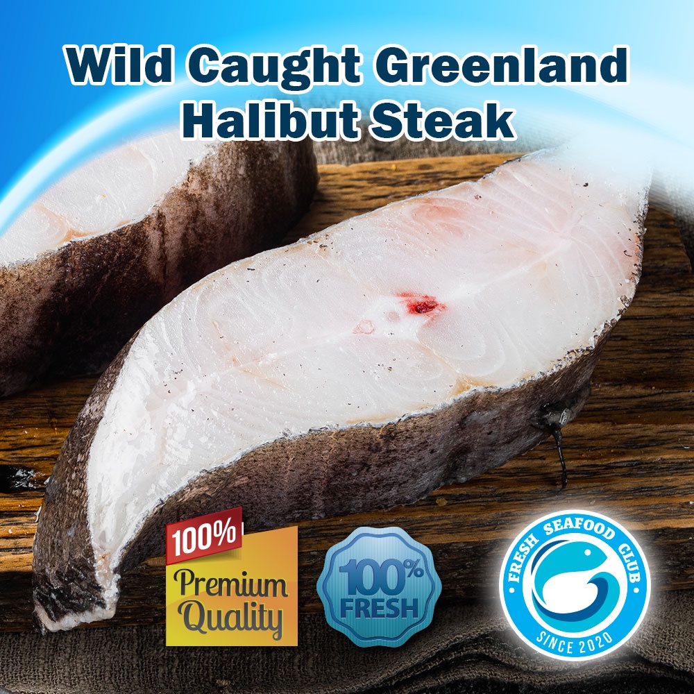 Wild Caught Greenland Halibut Steak, Gross Weight: 454g/pkt (2-3 pcs ...