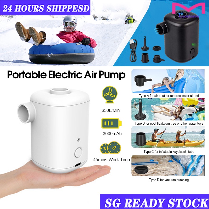 [SG STOCK] New Electric Air Pump Rechargeable Wireless Mini Vacuum Pump ...