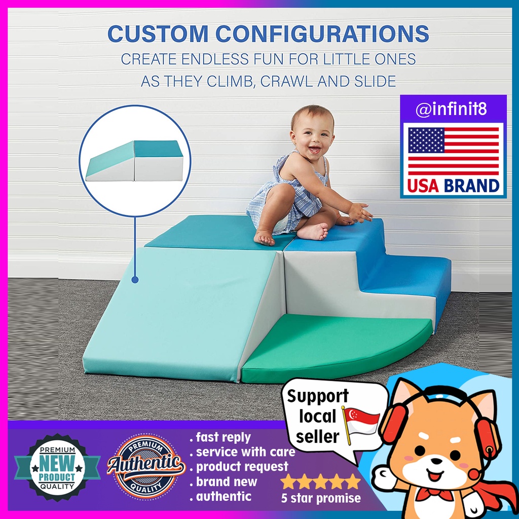 [sg stock-USA brand]FDP SoftScape Toddler Playtime Corner Climber ...