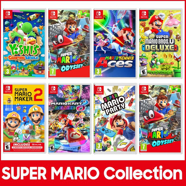 Nintendo Switch Games MARIO Collection ★ Super Mario Party Kart 8 ...