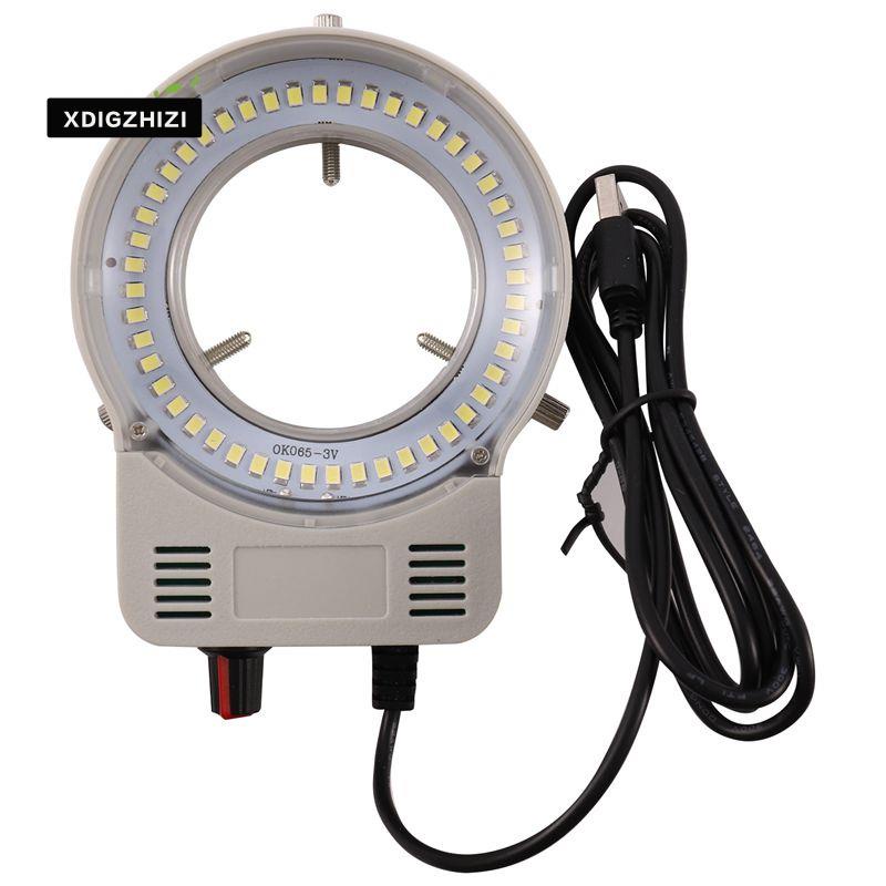 48 LED Industrial Microscope Camera Light Source Ring Lamp Light ...