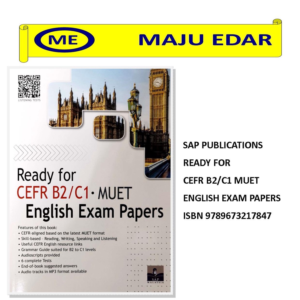SAP FOR CEFR B2/C1 MUET ENGLISH EXAM PAPERS/ STPM | Shopee Singapore
