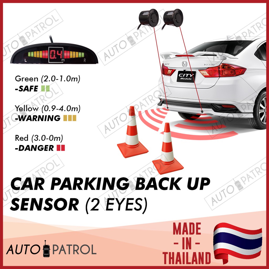 Car Parking Back Up Sensor Radar System (2 Eyes) | Shopee Singapore