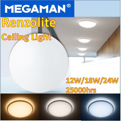 Megaman LED Ceiling Light/ Burger Ceiling Light/ warm white, cool white ...