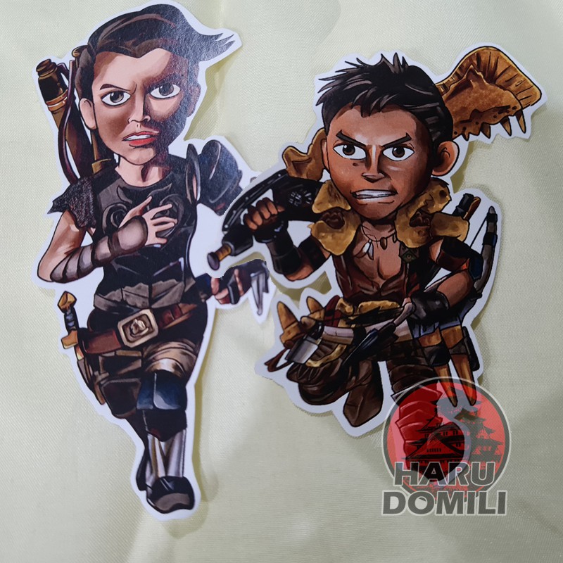 Monster Hunter Live Action Movie Die Cut Chibi Character Sticker ...