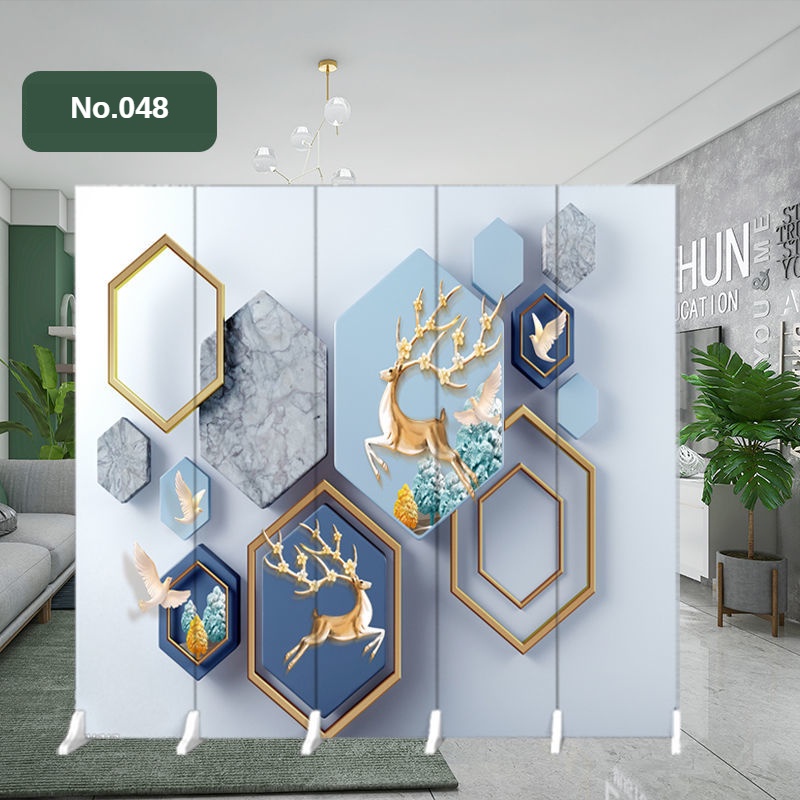 Nordic Screen Partition Wall Simple Modern Living Room Home Mobile Push ...