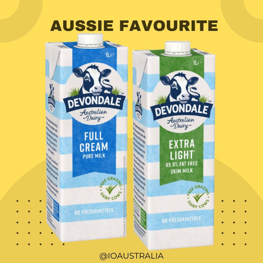 Devondale 100% Pure Milk 1L | Shopee Singapore