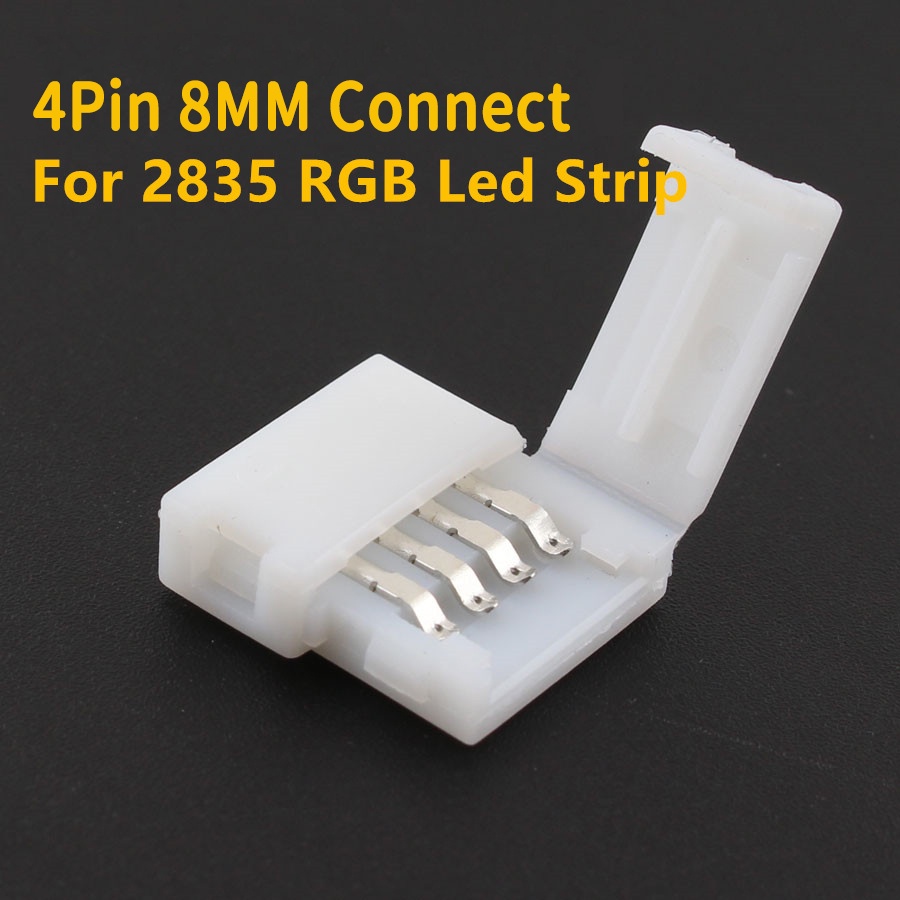 10PCS 8mm 10mm LED Strip Connector 2pin 3pin 4pin 5pin Connector for ...