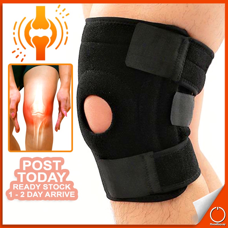 BREATHABLE Spring Knee Leg Adjustable Brace Wrap Unisex Protector Pads ...