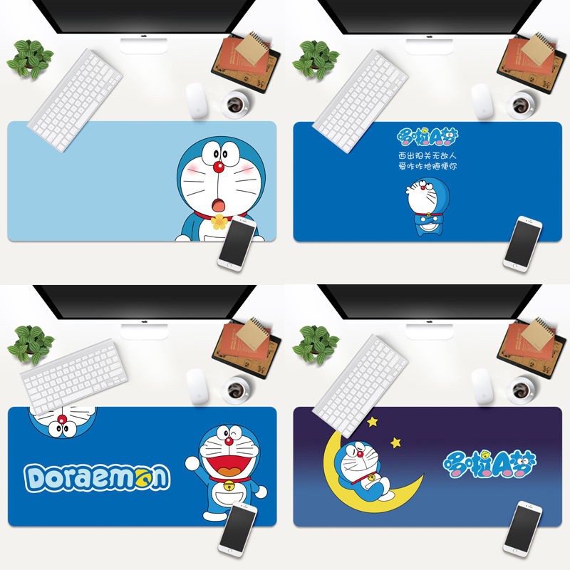 2MM Doraemon Cute Cartoon Mouse Pad Keyboard Pad Office Desktop Pad ...