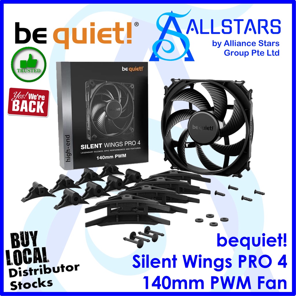 be quiet! / bequiet! Silent Wings PRO 4 140mm PWM Fan / 2400rpm (BL099 ...