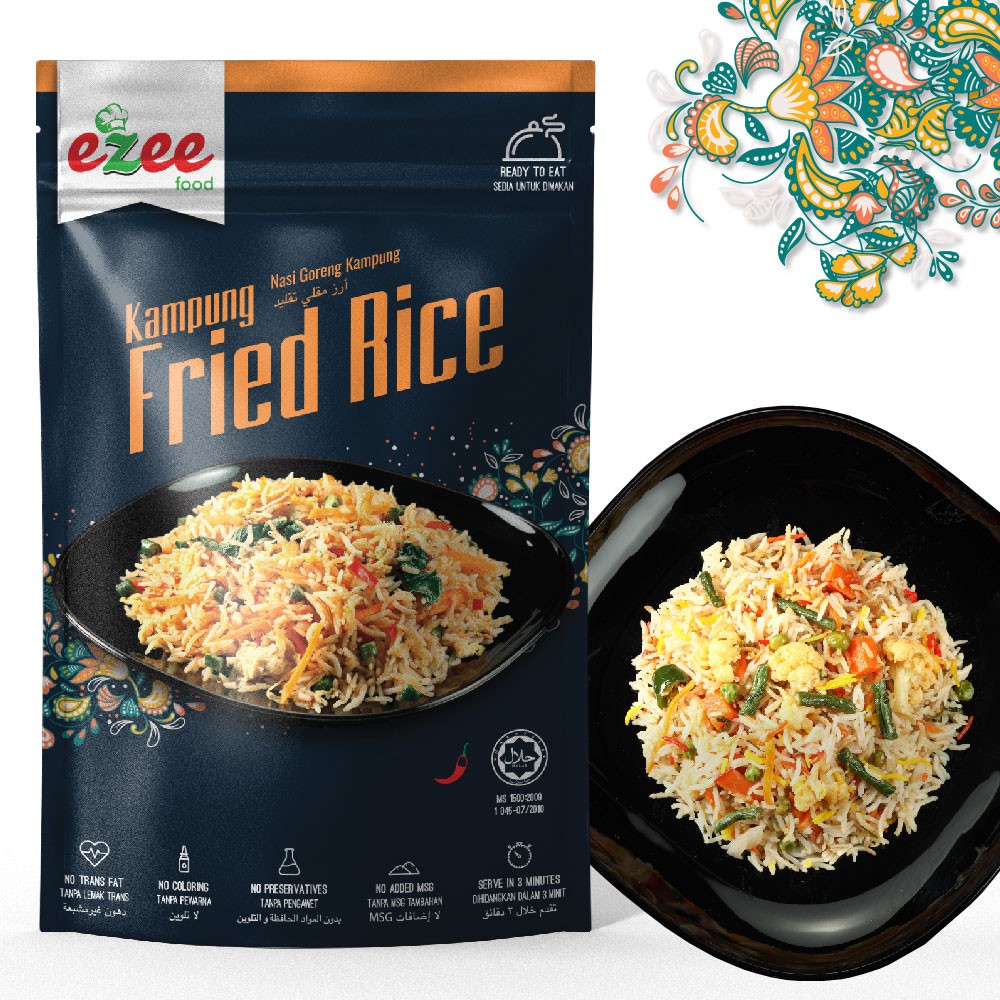EZEEFOOD NASI GORENG KAMPUNG / KAMPUNG FRIED RICE 250 G LOW GI, TO EAT ...