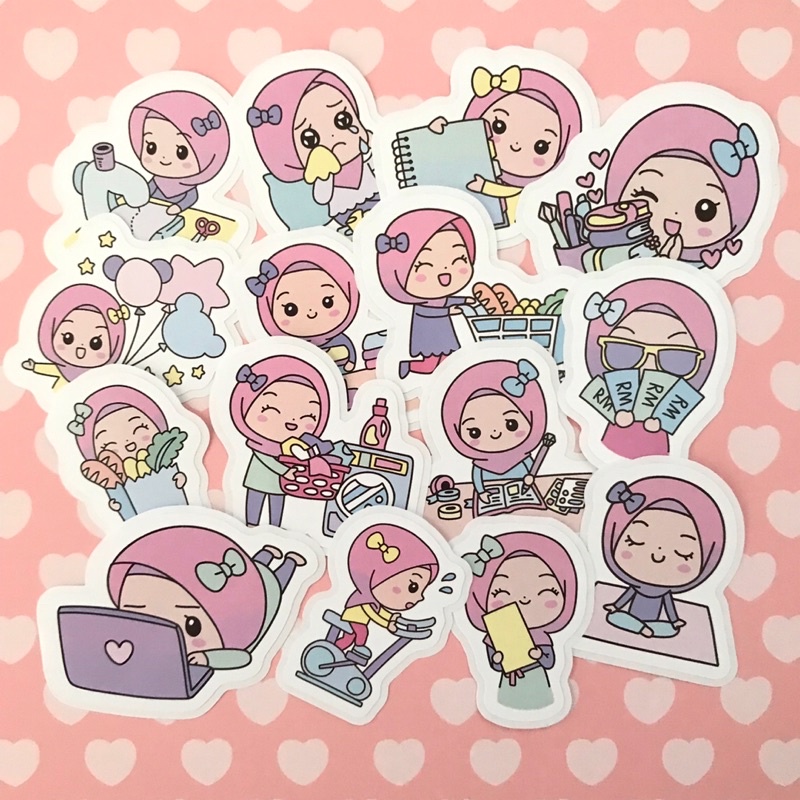 Cute Muslimah Stickers | Shopee Singapore