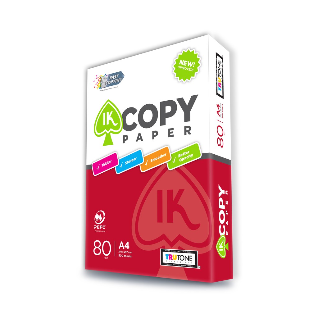 IK Copy Copier Paper A4 80gsm Copy Paper (One Carton) | Shopee Singapore