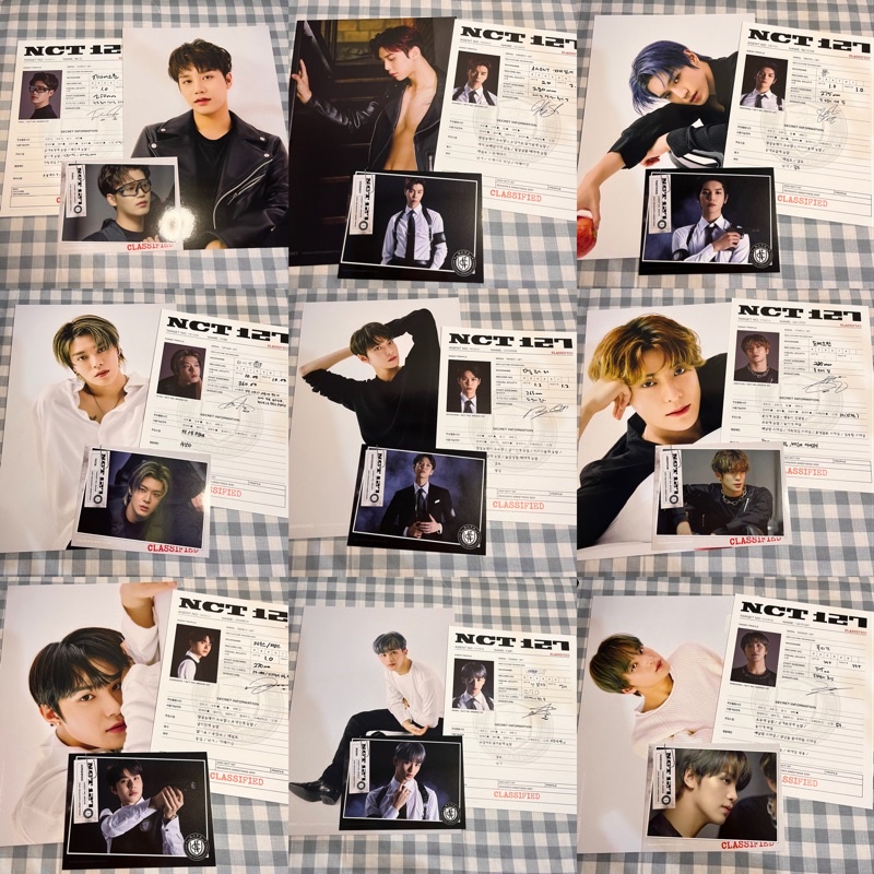 Nct 127 season greetings 2021 postcard A4 postcard set taeil johnny taeyong yuta doyoung jaehyun ...