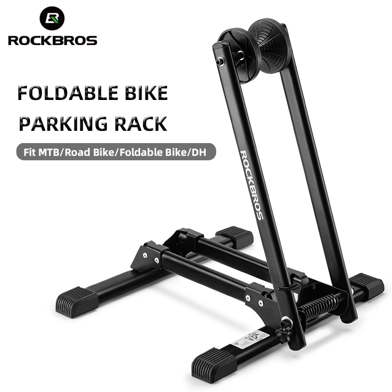 【3-day Delivery】ROCKBROS Bike Parking Rack Carbon Steel Foldable MTB ...