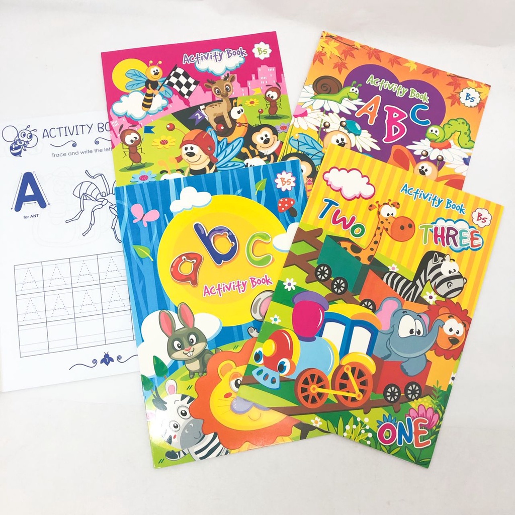 SBS Activity & Learning Book 24PGS [TG-1625] (ABC, abc, 123, number ...