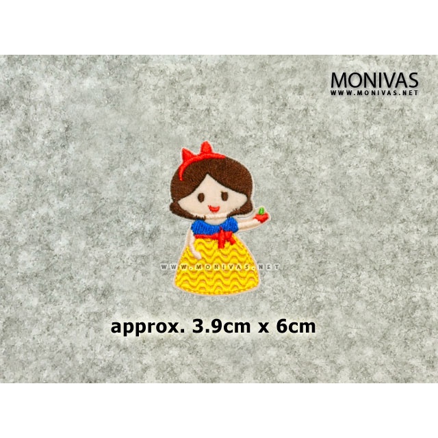 Snow White Embroidery Iron On Patch DIY Fairy Tale Applique | Shopee ...