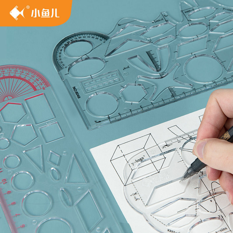 Multi function ruler set geometry high school mathematics template ...