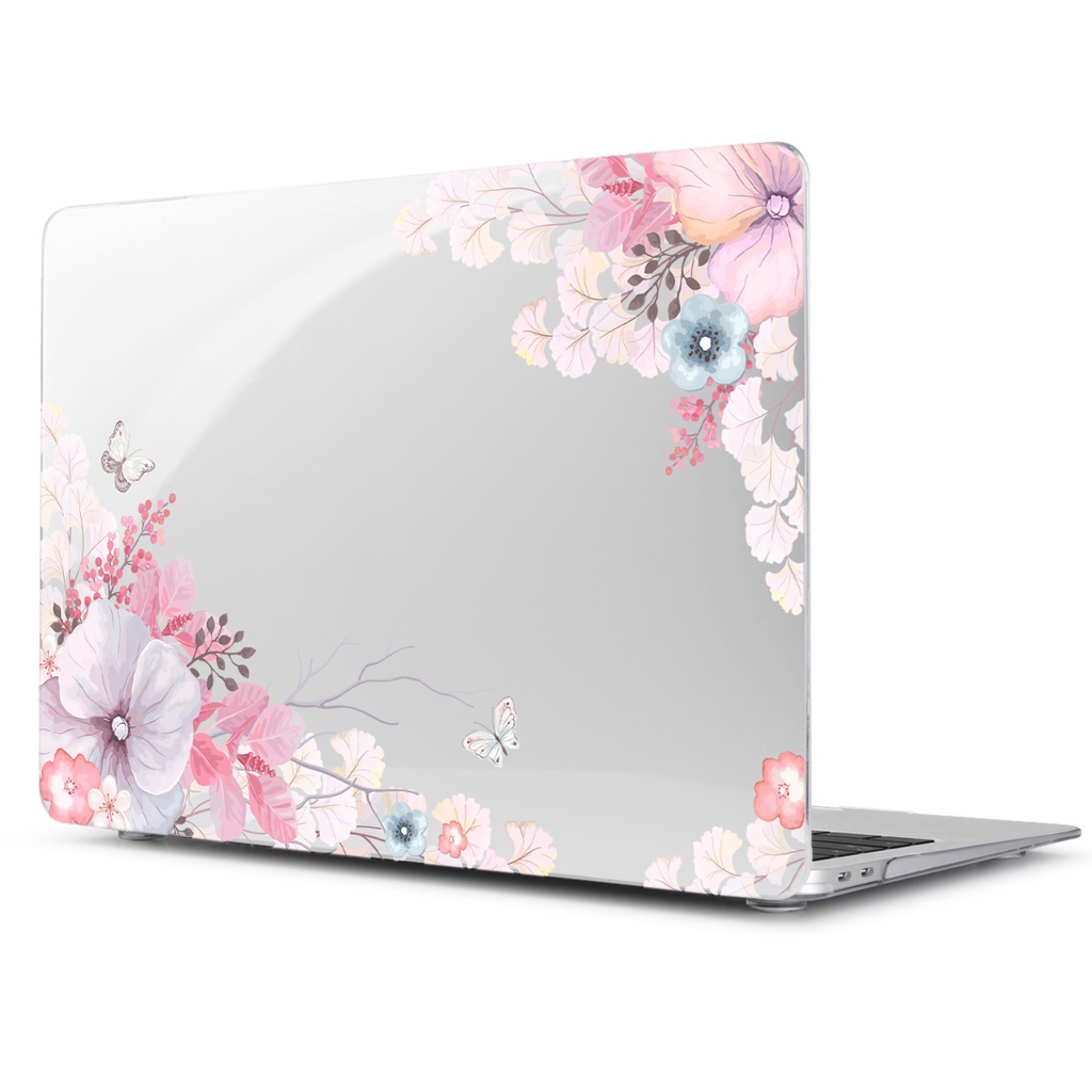 Flower Print Case For Macbook M2 M3 Air A3113 A3114 A2681 A2918 A2941 ...