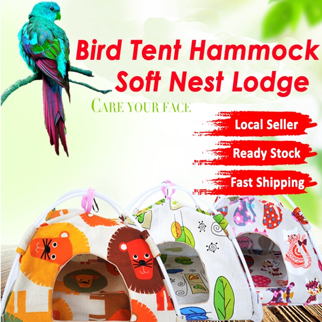 TPE110 Bird Tent House Hammock Hanging Nest Bed Soft Pad | Shopee Singapore