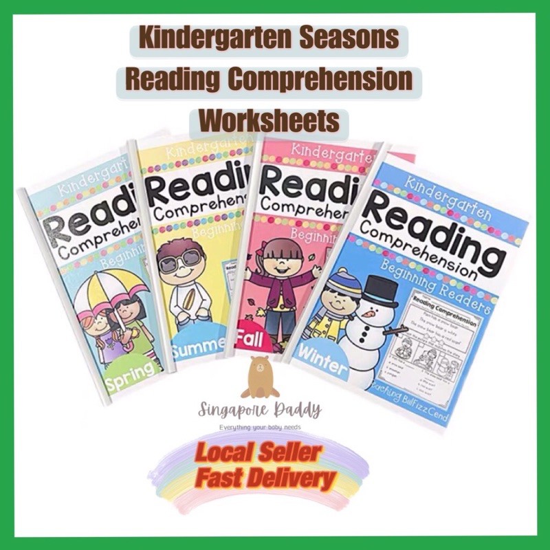 🔥Local In Stock🔥Kindergarten Reading Comprehension-Seasons📖Educational ...
