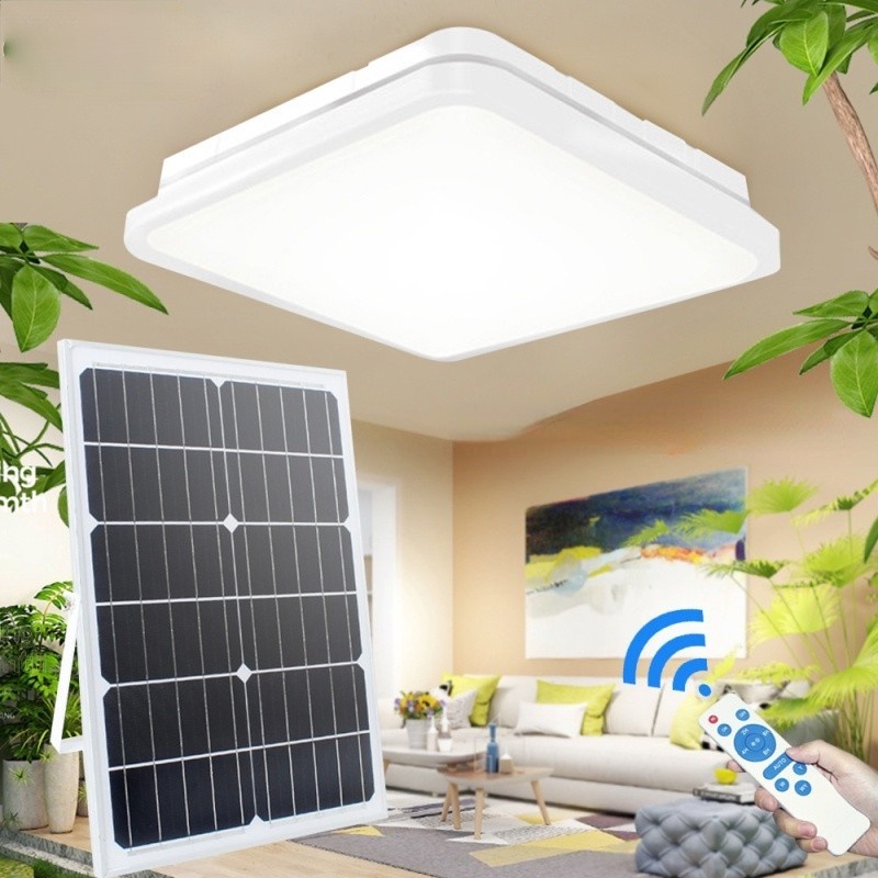 [Spot] Solar Ceiling Light Solar Chandelier Outdoor Indoor Ceiling ...