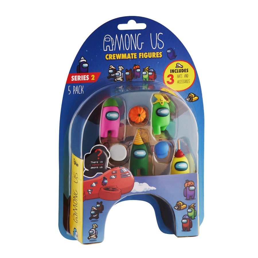 TOIKIDO Mini Action Figure Toys Among Us S2 Crewmate Figures 5 Pack ...
